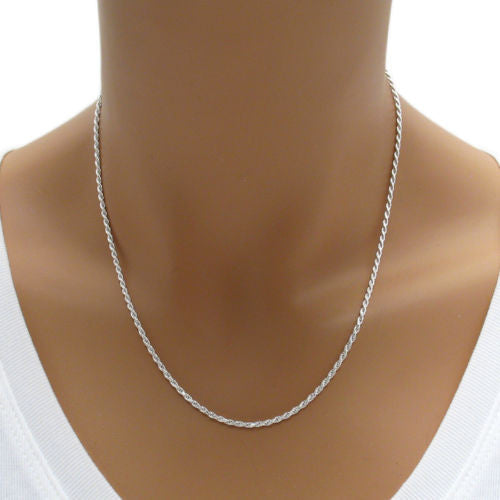 Sterling Silver Rope Chains - 925Express