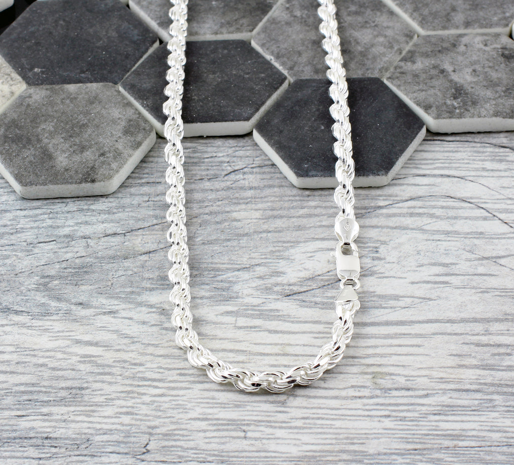 Sterling Silver Rope Chains - 925Express