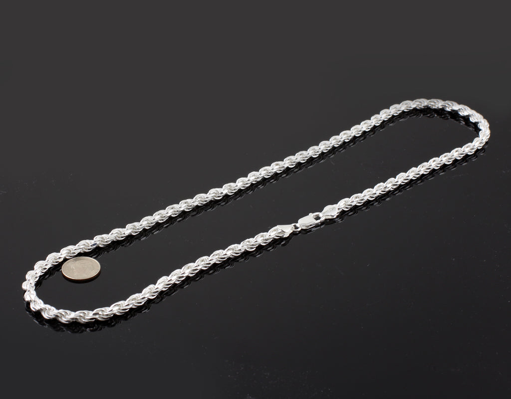 Sterling Silver Rope Chains - 925Express