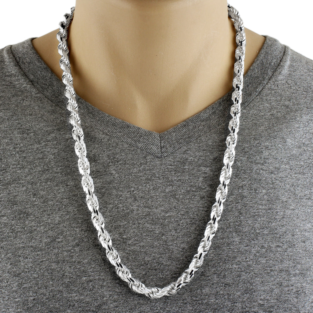 Sterling Silver Rope Chains - 925Express